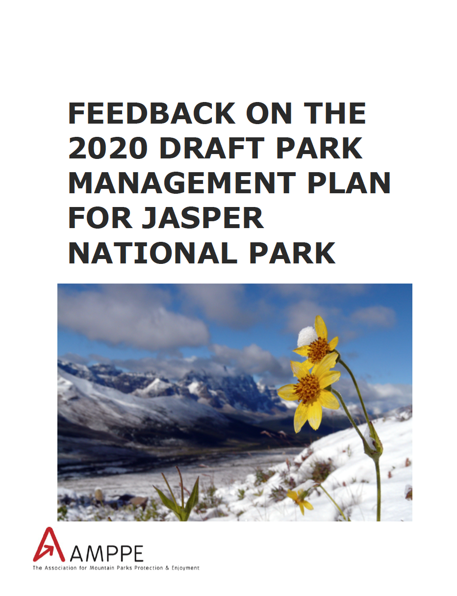Park Management Plan -Jasper Summary | AMPPE