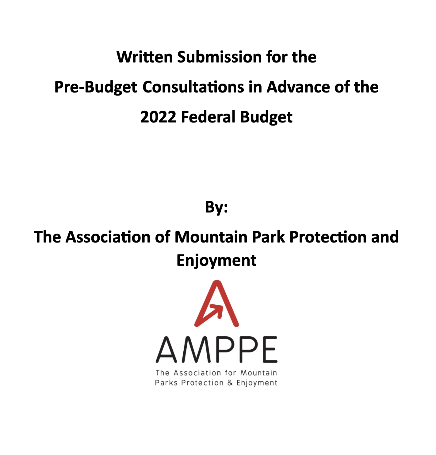 AMPPE Pre-Budget Submission 2022 | AMPPE AMPPE Pre-Budget Submission 2022 | AMPPE